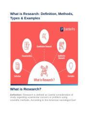 RESEARCH Docx What Is Research Definition Methods Types Examples