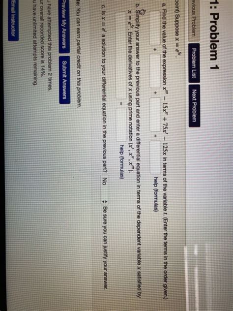 solved 1 problem 1 help formulas