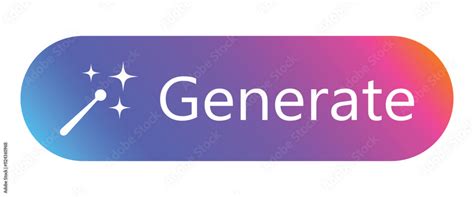 Generate Button For Ai Service Generative Artificial Intelligence Icon