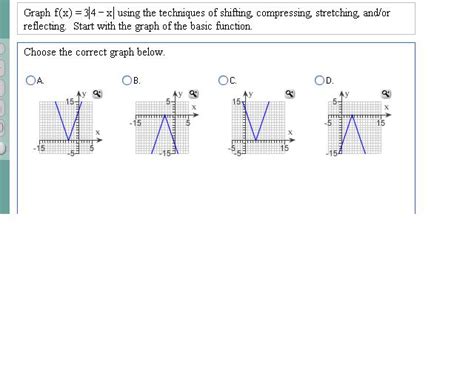 solved graph f x 3 4 x using the techniques of