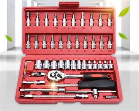 Комплект за ремонт на автомобил от 46 части Isc Chromium Steel Инструменти София Oписа