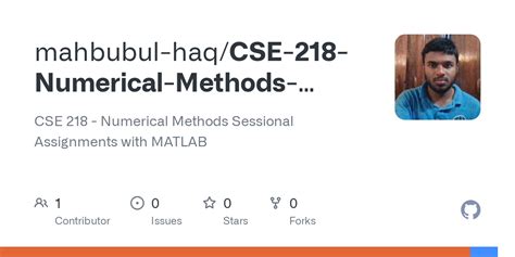 Github Mahbubul Haqcse 218 Numerical Methods Matlab Cse 218 Numerical Methods Sessional