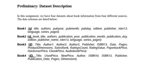 Solved Preliminary Dataset Description In This Assignment Chegg Com