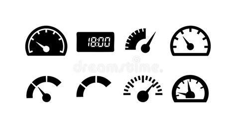 Analog Speedometer Illustration Stock Illustrations 447 Analog