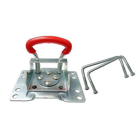 Sa Double Locking Pin Bracket 4 Bolts With Ubolts T S150x50 Drawbar