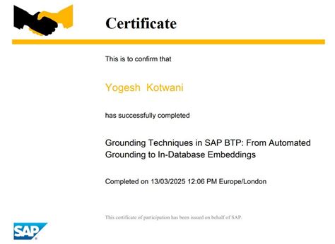 Sap Sapbtp Ai Machinelearning Vectorembeddings Groundingtechniques Yogesh Kotwani