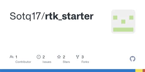 GitHub Sotq Rtk Starter