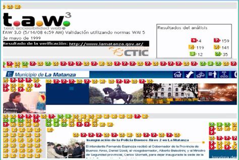 Pantalla Del Validador De Accesibilidad Taw Download Scientific Diagram