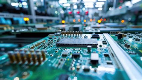 A Microcircuit With Chips Stock Illustration Illustration Of Blue 302227289