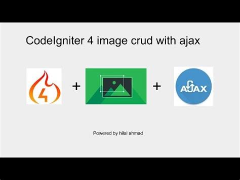 CodeIgniter Image Crud With Ajax In One Video YouTube