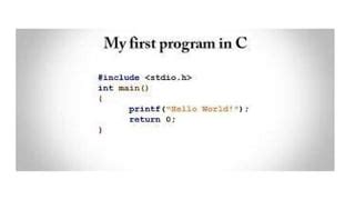 Lecture C PPT C Programming Language Pptx