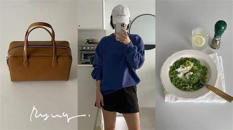 Vlog 브이로그 에토스 스웻셔츠3컬러 투티에 로케백 완두콩부라타 클랩피자 굽네오븐바사삭 여름파스타 Youtube