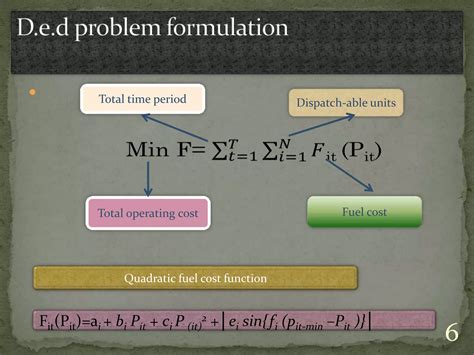 Dynamic Economic Load Dispatch A Review Of Solution Methodologies48 Ppt