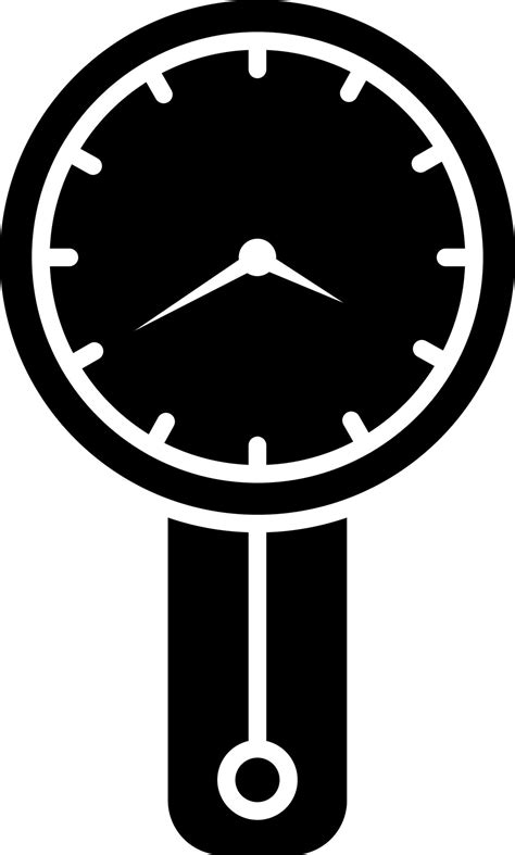 Wall Clock Icon Or Symbol Vector Art At Vecteezy