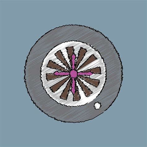 플랫 음영 스타일 아이콘 카지노 룰렛 휠 벡터 Eps Ai Uidownload