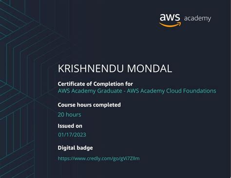 Krishnendu Mondal On Linkedin Cloud Internship Aicte Aws