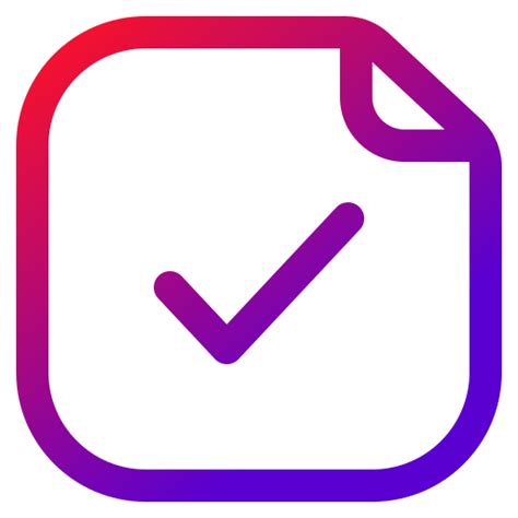 Done Generic Gradient Outline Icon