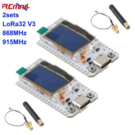 For Meshtastic Lora32 V3 868mhz 915mhz Development Board Sx1262 0 96 Inch Oled Display Bt Wifi 