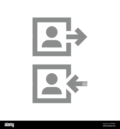 Login And Logout User Account Vector Singing In And Sign Out Icon Set