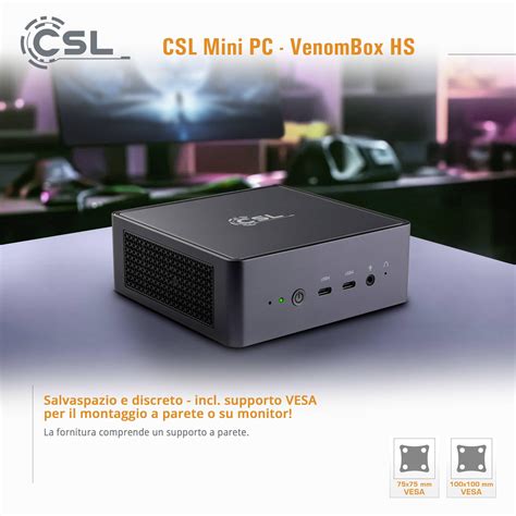 Csl Computer Mini Pc Htpc Repasovaný Venombox Hs Amd Ryzen 7