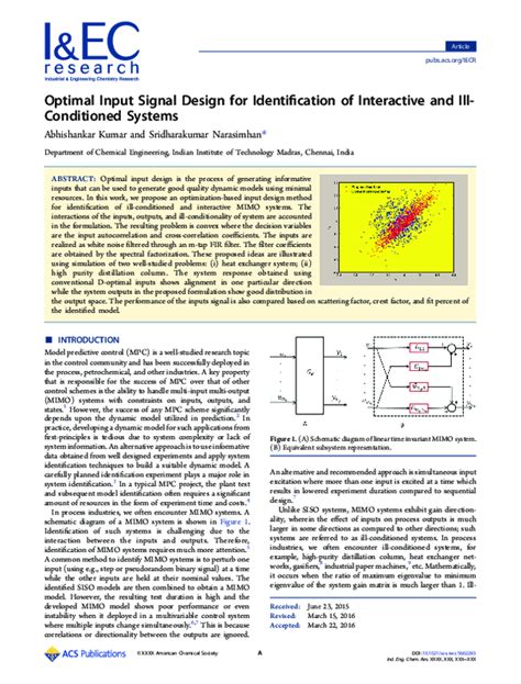 optimal input signal design for identification of interactive and ill