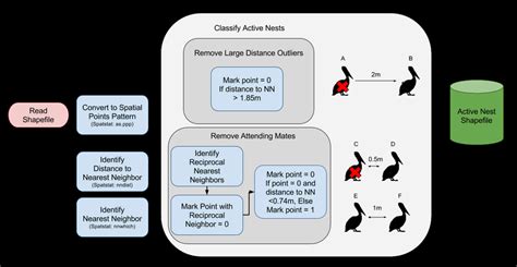 workflow depicting nest classification using monotemporal nearest
