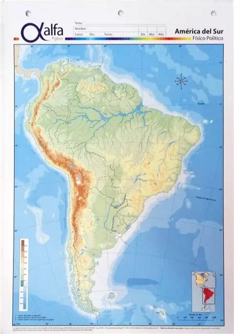 Mapa De América Del Sur Etiquetado E Imprimible Mapa Alfa N°6