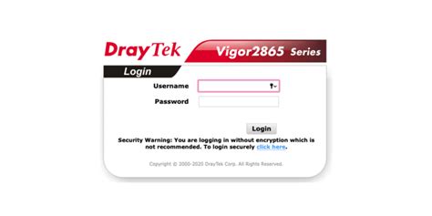 Configuring A Draytek Vigor Router Exa Networks