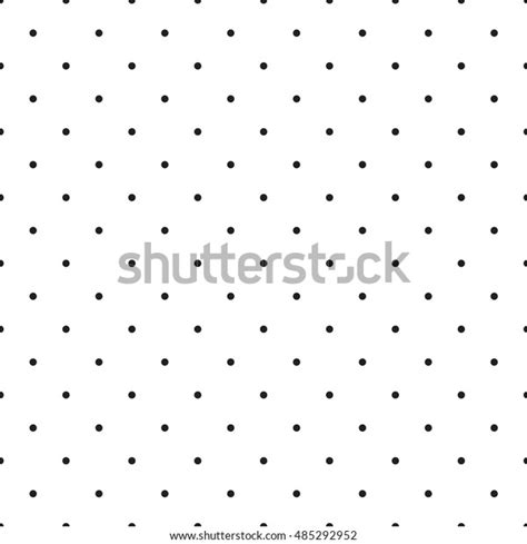 Seamless Polka Dot Pattern Monochrome Dotted Stock Vector Royalty Free 485292952