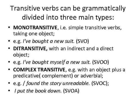 The Verb And Its Categories What Are