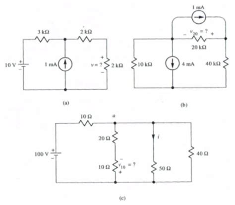Solved Using Node Voltage Analysis Solve For The Indicated Chegg