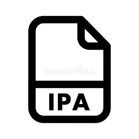IPA File Icon Stock Vector Illustration Of Meticulously 355898628