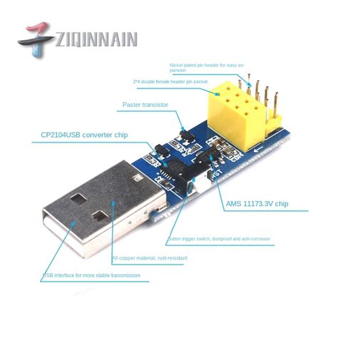 Esp8266 ESP 01 ESP 01S โมดลดาวนโหลด ESP LINK v1 0 สาหรบบนทกเสยง Shopee Thailand