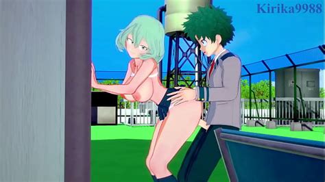 Toru Hagakure And Kaoruko Awata Andbubble Girland And Izuku Midoriya