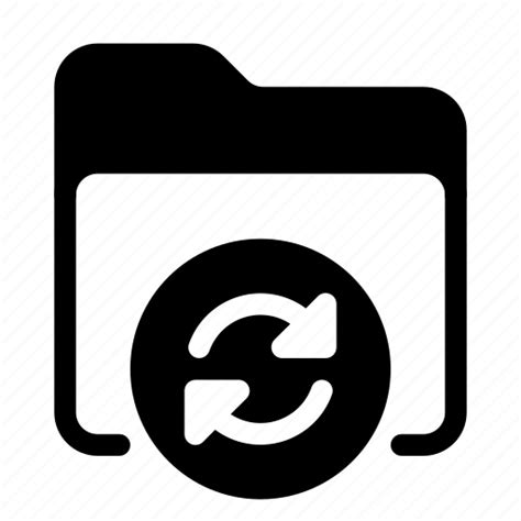 folder sync synchronize icon download on iconfinder