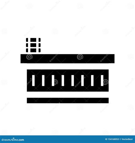 Table Icon Vector Isolated On White Background Table Sign Construction Symbols Stock Vector