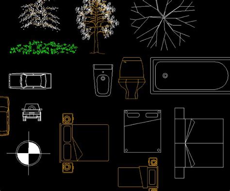 several blocks dwg block for autocad autocad tv advertising blocks