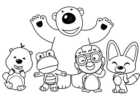 뽀로로 색칠공부 도안 프린트♡ 네이버 블로그