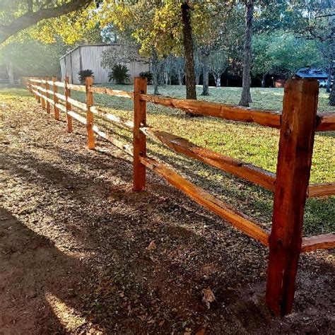 Split Rail Fencing Lake Livingston Fence