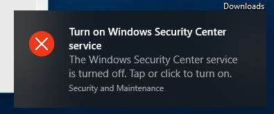Disabling Turn On Windows Security Center Service Popup Solved Windows Forums