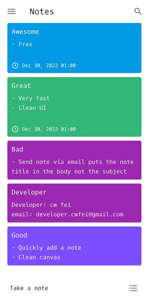 material notes