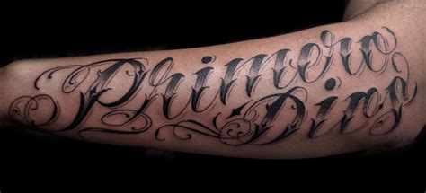 Lettering And Script Tattoo By Jose Bustillos
