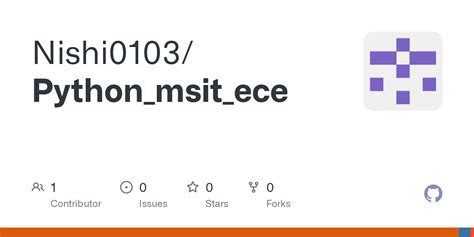 github nishi0103 python msit ece