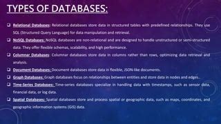 Database Support.pptx | Databases | Computer Software and Applications