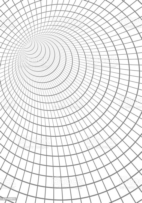 벡터 3d 터널입니다 착시와 동 트위스트 와이어 프레임 배경 디지털 생성 이미지에 대한 스톡 벡터 아트 및 기타 이미지 디지털 생성 이미지 터널 3차원 형태 Istock