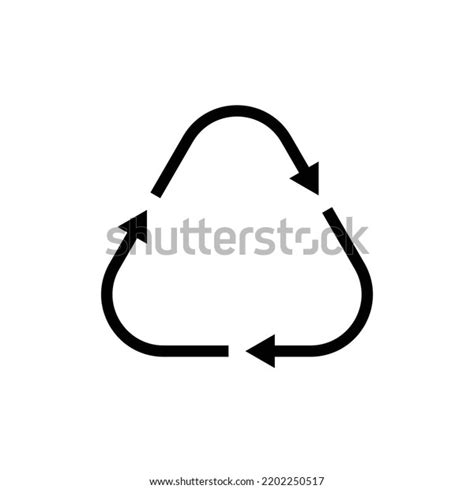 Recycle Icon Symbol Vector Recycling Rotation Stock Vector Royalty