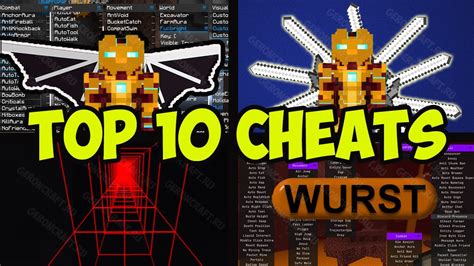 Top 10 Minecraft Cheats 1194 Top 10 Mods Cheats 1194 2025 Youtube