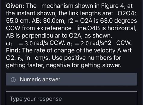 Solved Given The Mechanism Shown In Figure At The Chegg Com