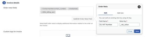 How To Add Order Product Meta To Woocommerce Invoices