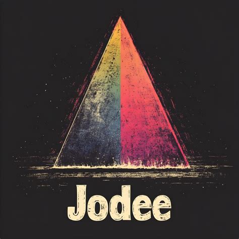 A Colorful Triangle Is On A Black Background With The Word Quot Jojo Quot On It Premium Ai